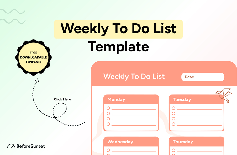 Weekly To Do List Template